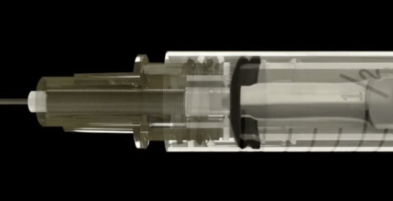 Syringe Medical Device Cutaway View | 3D Visualization - Medical 3D ...